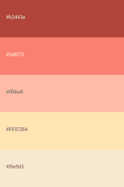 Paletas de color salmón [+ esquemas y códigos]