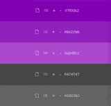 Paleta de cores roxas | [códigos, combinações e tipos]