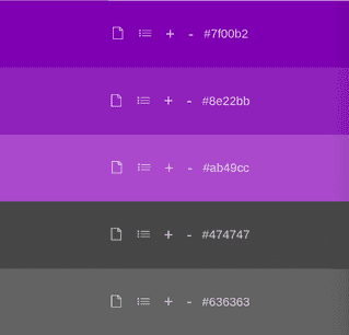 Paleta de cores roxas | [códigos, combinações e tipos]