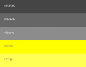 Paleta de colores grises [Combinaciones + Códigos]