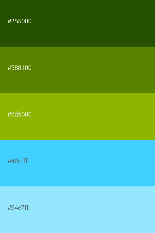 paletas de cores verde maçã [+ códigos e combinações]