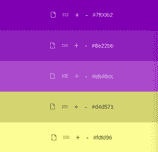 Paleta de cores roxas | [códigos, combinações e tipos]