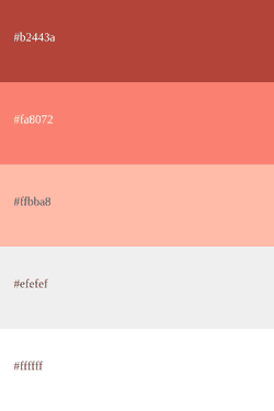 Paletas de color salmón [+ esquemas y códigos]