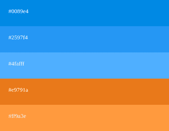Paleta de cores azul [Tipos, combinações e tons]