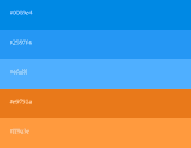 Paleta de cores azul [Tipos, combinações e tons]