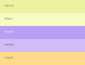 Palette de couleurs pastel [Combinaisons + Codes]