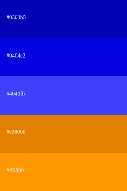 Paleta de color azul rey [códigos y combinaciones]