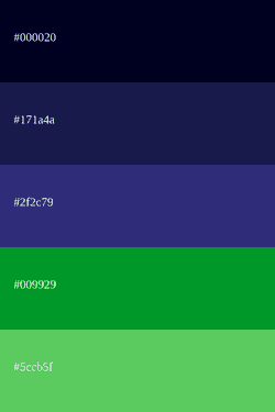 Palette de couleurs bleu marine [codes et combinaisons]