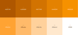 Paleta de Colores Naranja [Códigos y Combinaciones]