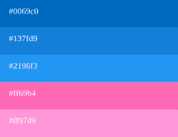 Palette de Couleur Bleue [nuances, Combinaisons et Codes]
