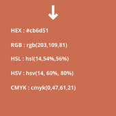 Códigos html del Color cobre Esquemas ⇨【RGB,HSL,HEX】