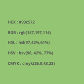 Códigos html del Color verde pistacho Esquemas ⇨【RGB,HSL,HEX】