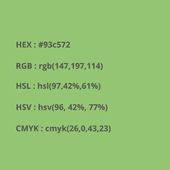 Códigos html del Color verde pistacho Esquemas ⇨【RGB,HSL,HEX】