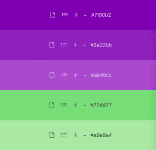 Paleta de cores roxas | [códigos, combinações e tipos]