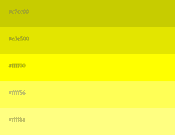 Meilleures combinaisons de palettes de couleurs jaunes