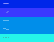 Paleta de cores azul [Tipos, combinações e tons]