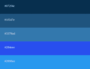 Paleta de cores azul [Tipos, combinações e tons]