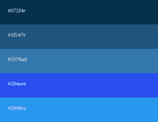 +26 Paletas de Color Azul + [tipos y Combinaciones]