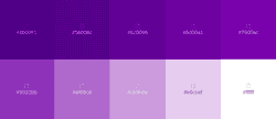 Paleta de cores roxas | [códigos, combinações e tipos]
