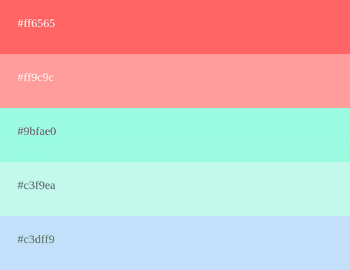 Palette de couleurs pastel [Combinaisons + Codes]