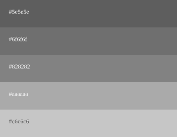 Paleta de colores grises [Combinaciones + Códigos]