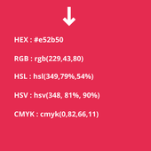 Códigos html del Color amaranto Esquemas ⇨【RGB,HSL,HEX】