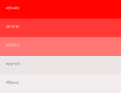 Palettes de couleurs rouges [codes + combinaisons]