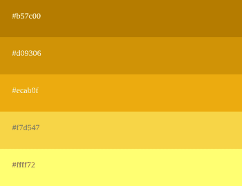 Paleta de cores amarelas [códigos e combinações]