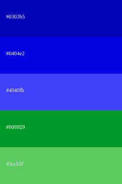 Paleta de color azul rey [códigos y combinaciones]