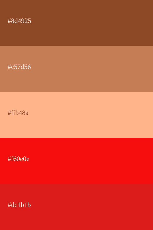 Paleta de color Marrón [códigos + combinaciones]