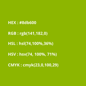 Códigos html del Color verde manzana Esquemas ⇨【RGB,HSL,HEX】