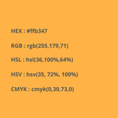 Les codes HTML de la couleur orange pastel Schemas ⇨【RGB, HSL, HEX】