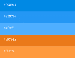 Palette de Couleur Bleue [nuances, Combinaisons et Codes]