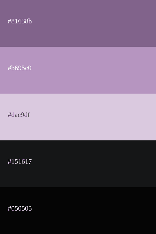 +13 Combinaciones de Paletas de color Lila 【Esquemas】