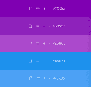 Paleta de cores roxas | [códigos, combinações e tipos]