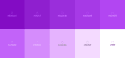 Palette de Couleurs Violettes (pourpre) [Codes + Combinaisons]