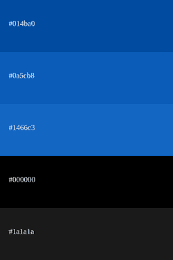 Paleta de color azul eléctrico [códigos y combinaciones]
