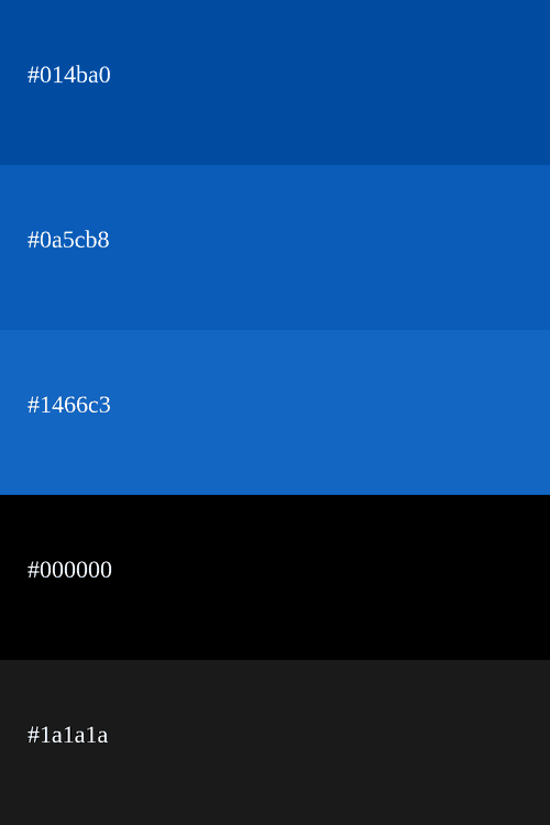 Paleta de color azul eléctrico [códigos y combinaciones]
