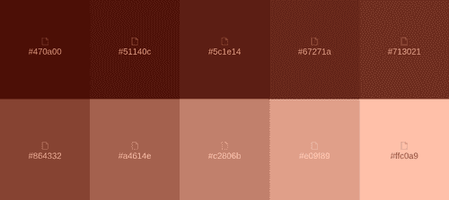 Palette de couleur Marron [codes + combinaisons]