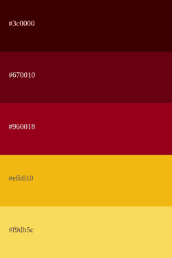 ️ Seductoras Paletas de Color Carmín 【 Combinaciones】