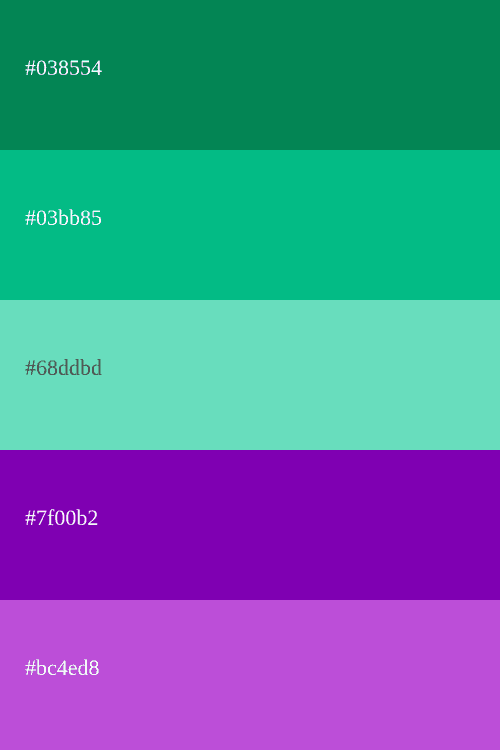 Paleta de color verde agua [códigos y combinaciones]