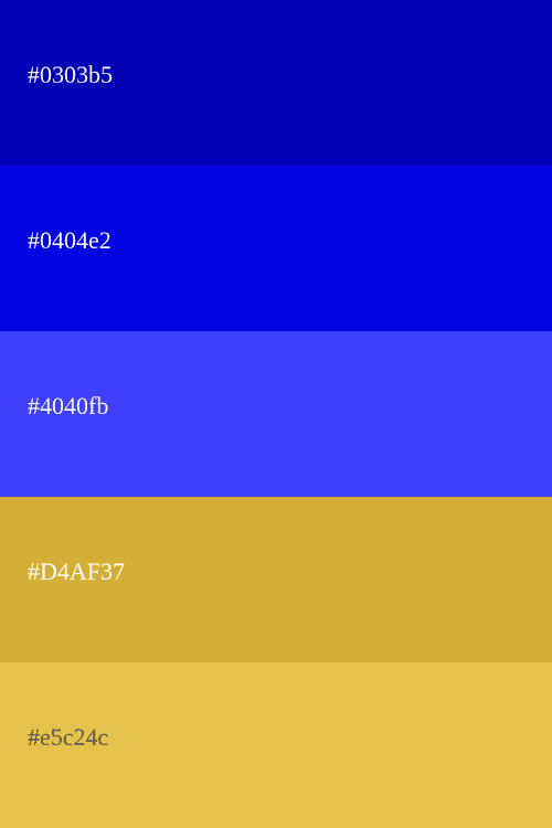 Palette de couleur bleu roi [codes et combinaisons]