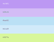 Palette de couleurs pastel [Combinaisons + Codes]