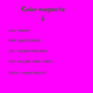 Códigos HTML da cor magenta Esquemas ⇨【RGB,HSL,HEX】