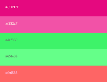 Paleta de cores Magenta 《+16 Combinações Chamativas》