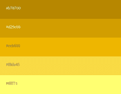 Meilleures combinaisons de palettes de couleurs jaunes