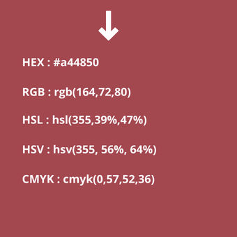 Códigos html del Color caoba Esquemas ⇨【RGB,HSL,HEX】