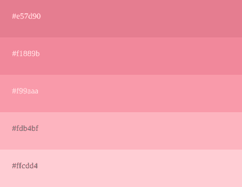 palette de couleur rose [+ Combinaisons et codes]