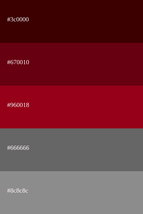 paletas de cores carmim [códigos + combinações]