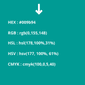 Códigos HTML da cor azul verde Esquemas ⇨【RGB,HSL,HEX】